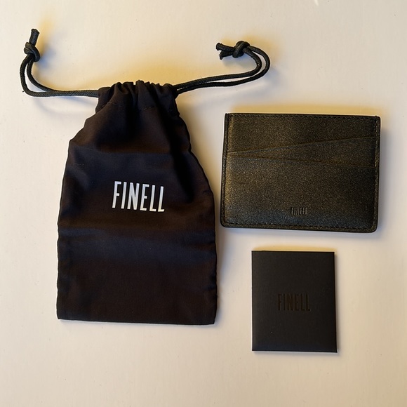 Finell | Bags | Finell Mini Card Wallet Black Gold | Poshmark